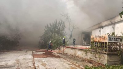 Φωτιά στις αποθήκες της ΕΚΤΕΝΕΠΟΛ | Νέα της Θράκης thrakinea.gr